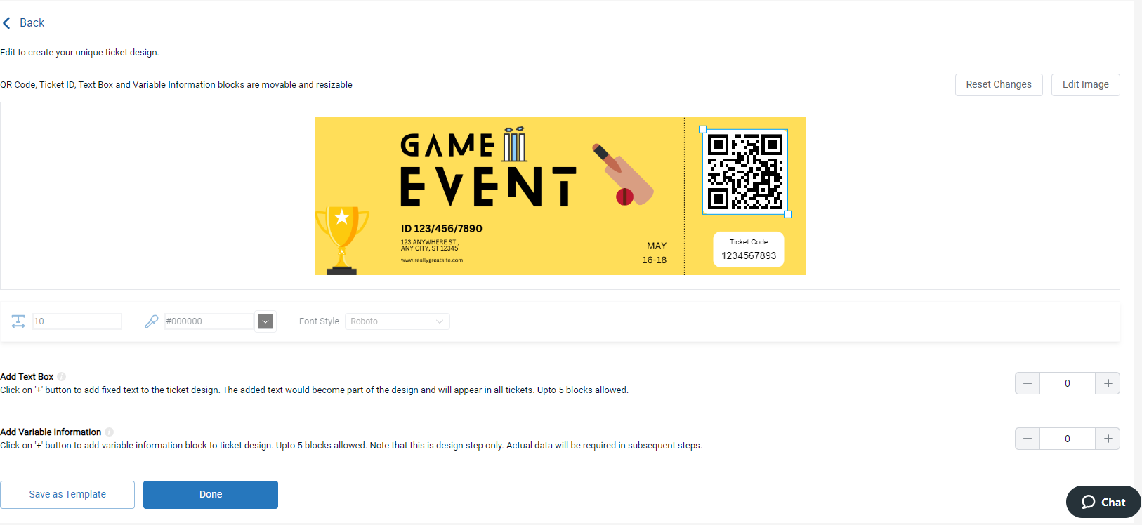 Ticket Design – Ticket Generator