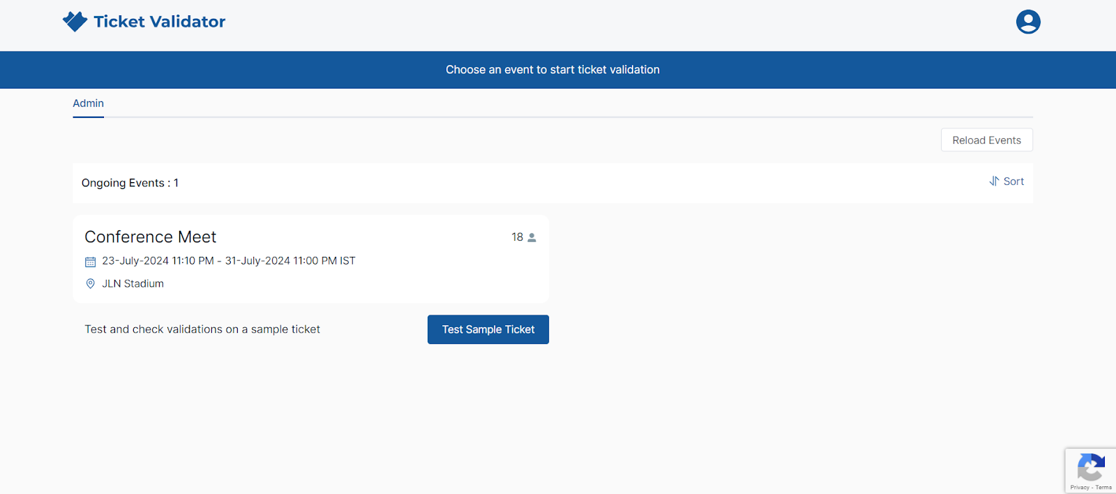 Ticket Validation via Web App – Ticket Generator